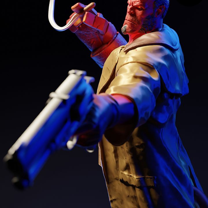 3D Printable Hell boy CHARACTER BY ESM by chuankang cheng