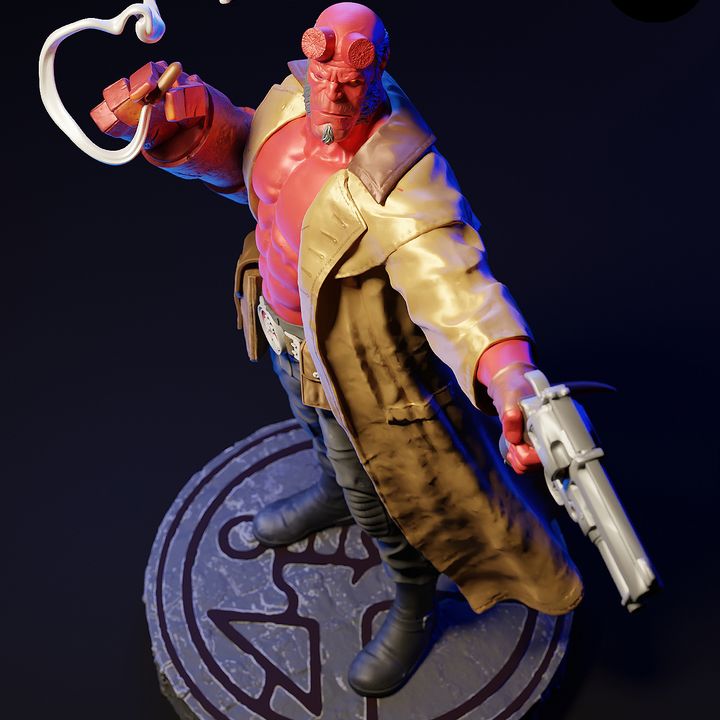 3D Printable Hell boy CHARACTER BY ESM by chuankang cheng