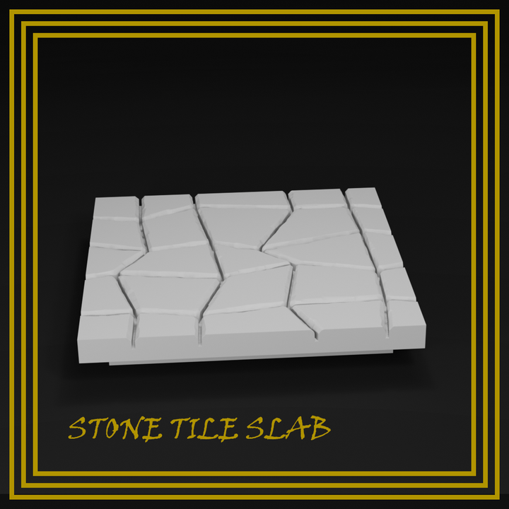 3D Printable Stone Tile Slab Mini by Auto Generate
