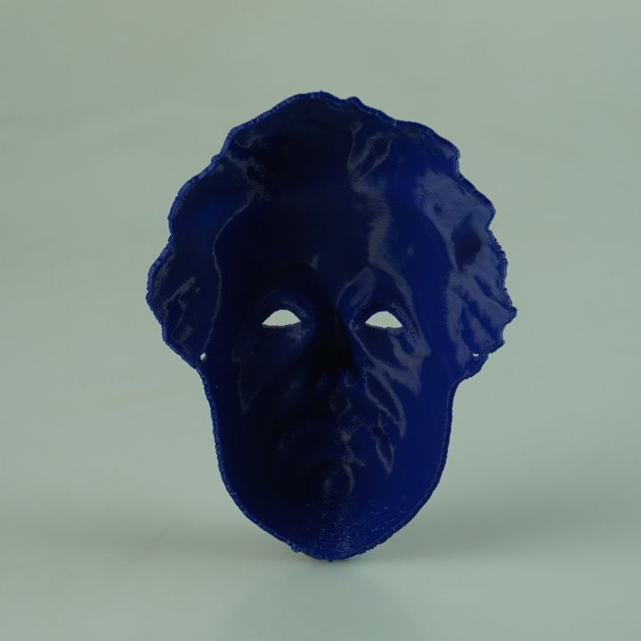 3D Printable einstein mask by muguet
