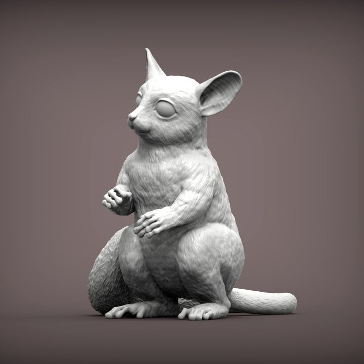 3D Printable Smnigalsky galago bush baby by Alexander3dart