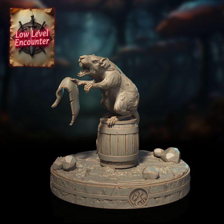 3D Printable Moon Rat by Low Level Encounter