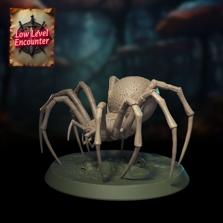 3D Printable Giant Spiders Bundle by Low Level Encounter