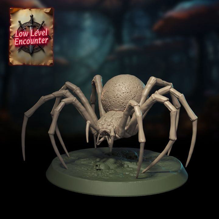 3D Printable Giant Spiders Bundle by Low Level Encounter