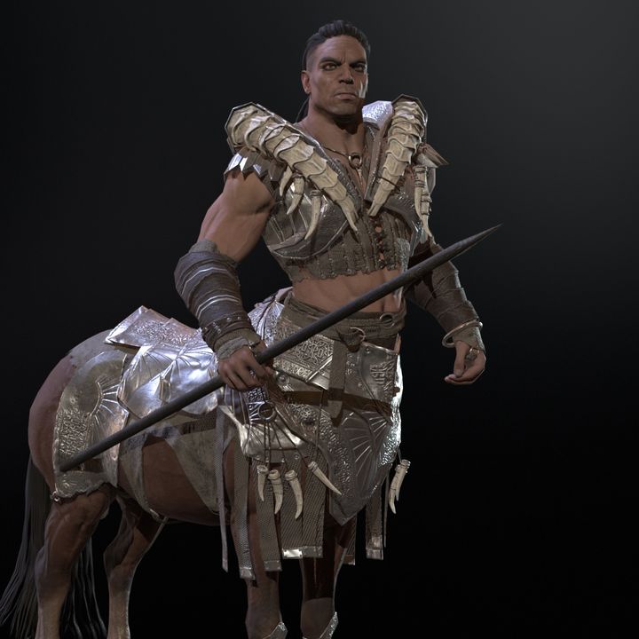 3D Printable Centaur High Poly for 3d Print by Andryuha1981