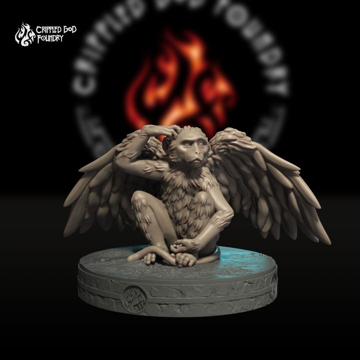 3D Printable Flying Monkey by Crippled God Foundry