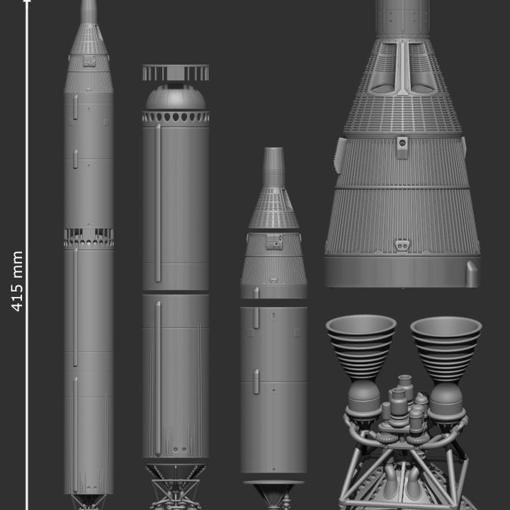 3D Printable Titan II GLV by Deimos Shape
