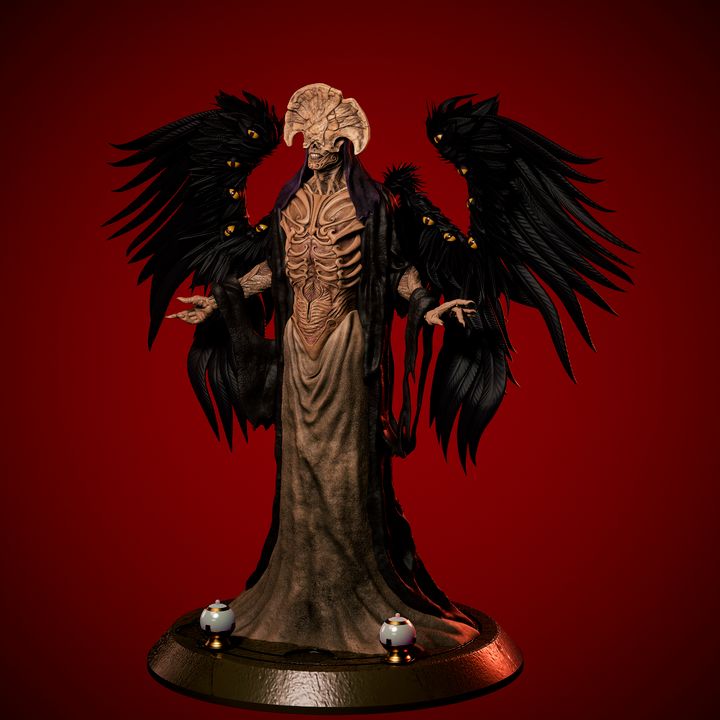 3D Printable Angel of Death Hellboy by Denis