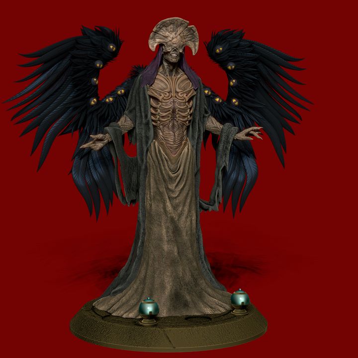 3D Printable Angel of Death Hellboy by Denis