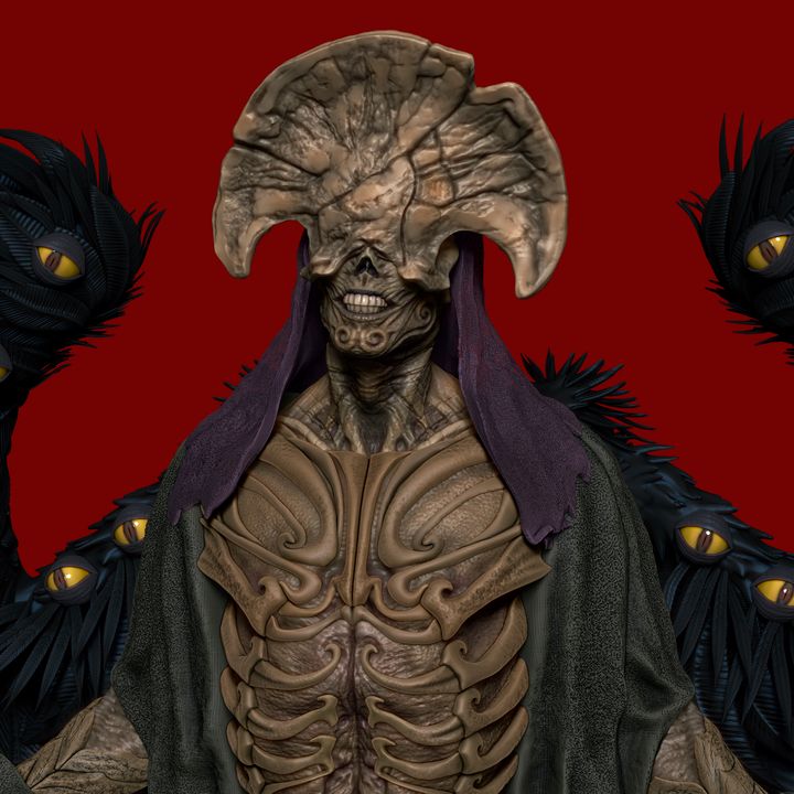 3D Printable Angel of Death Hellboy by Denis