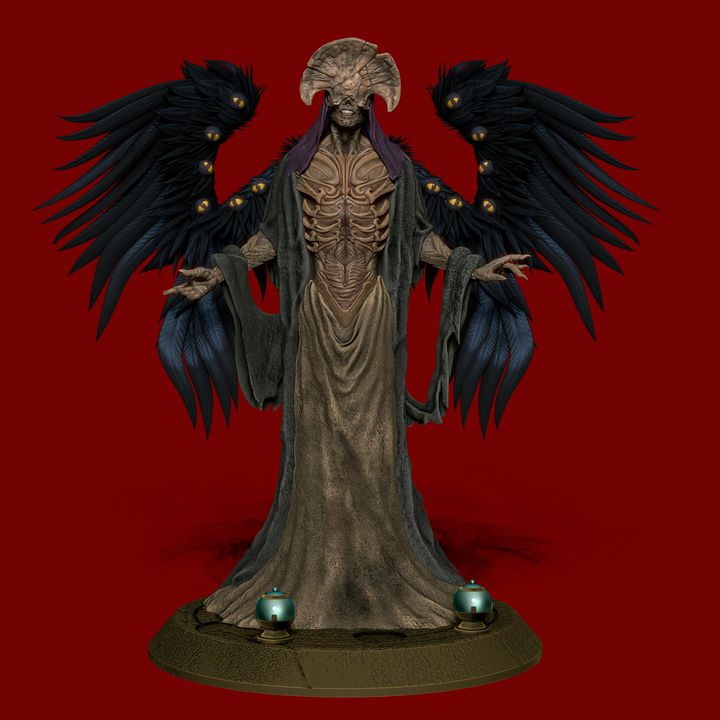 3D Printable Angel of Death Hellboy by Denis