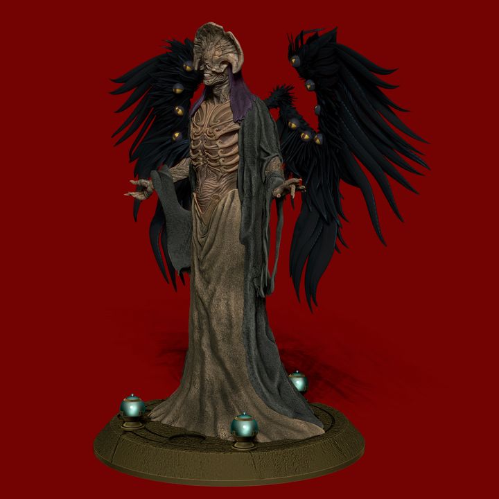 3D Printable Angel of Death Hellboy by Denis