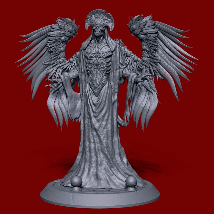 3D Printable Angel of Death Hellboy by Denis