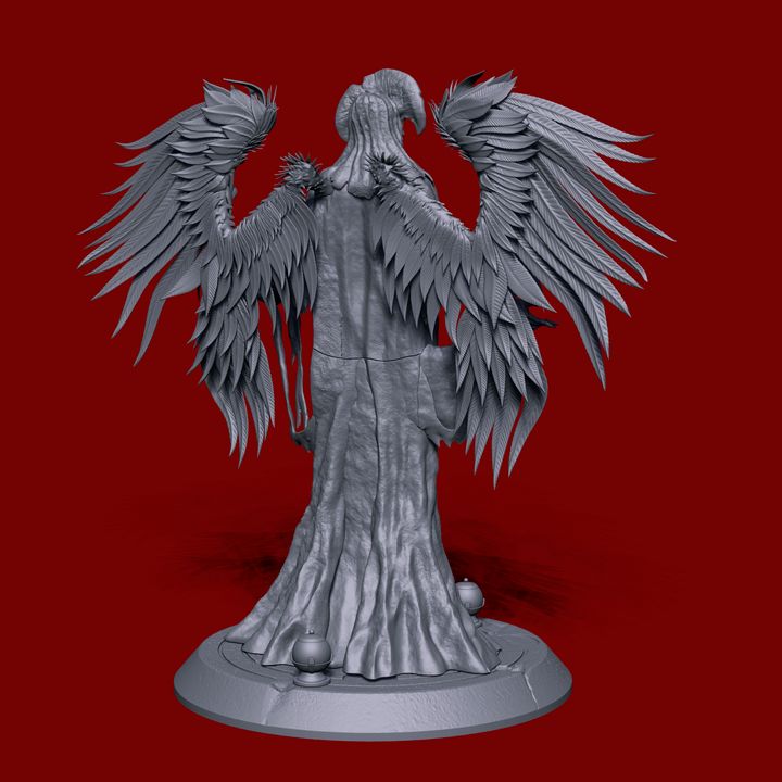 3D Printable Angel of Death Hellboy by Denis