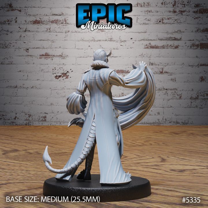 3D Printable Tiefling Noble Fire / Demonic Humanoid / Devil Villager ...