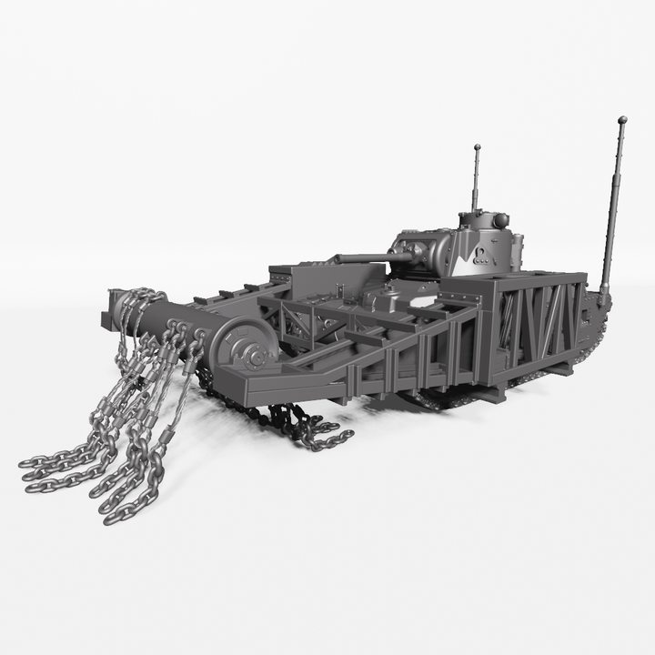 3D Printable Matilda Scorpion (UK, WW2) by Wargame3d
