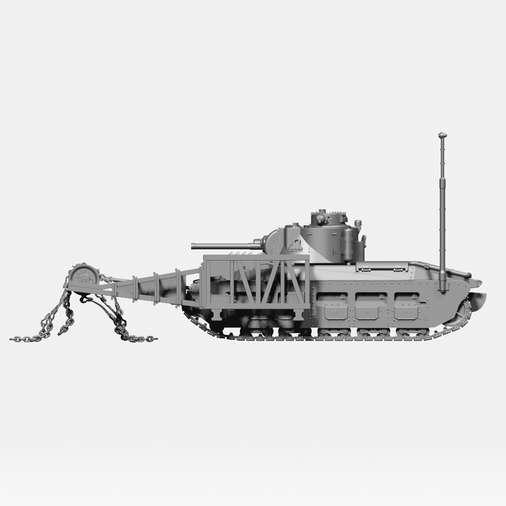 3D Printable Matilda Scorpion (UK, WW2) by Wargame3d