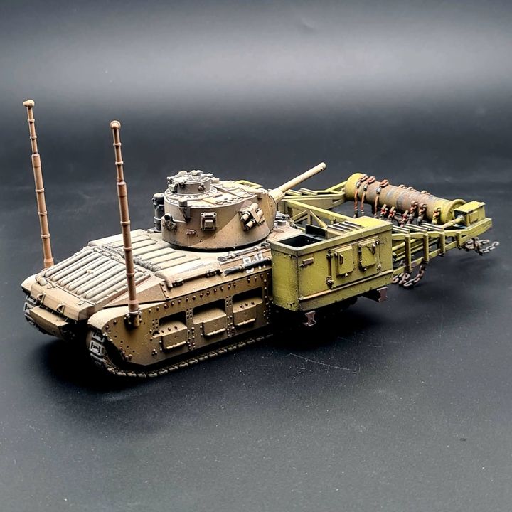 3D Printable Matilda Scorpion (UK, WW2) by Wargame3d
