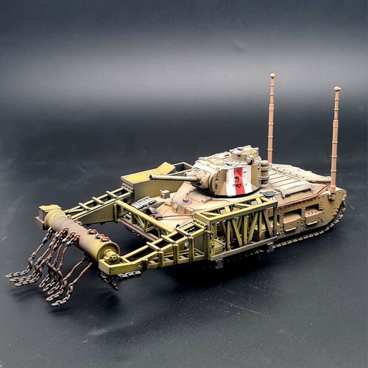 3D Printable Matilda Scorpion (UK, WW2) by Wargame3d