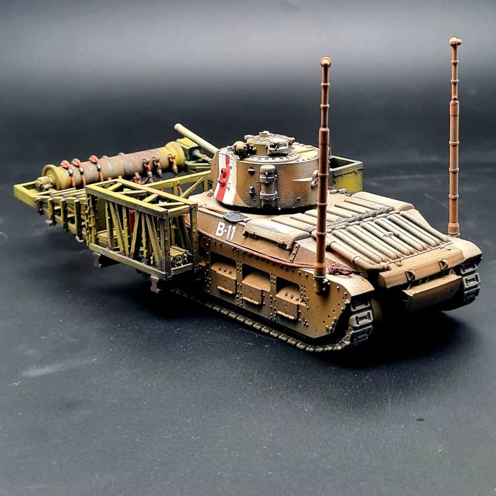 3D Printable Matilda Scorpion (UK, WW2) by Wargame3d