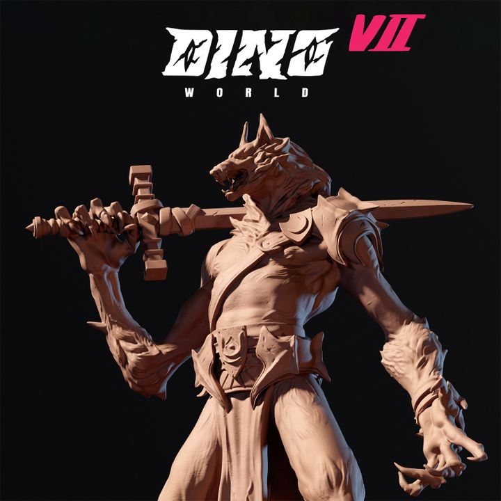 3D Printable WERE WOLF by Dinoworld