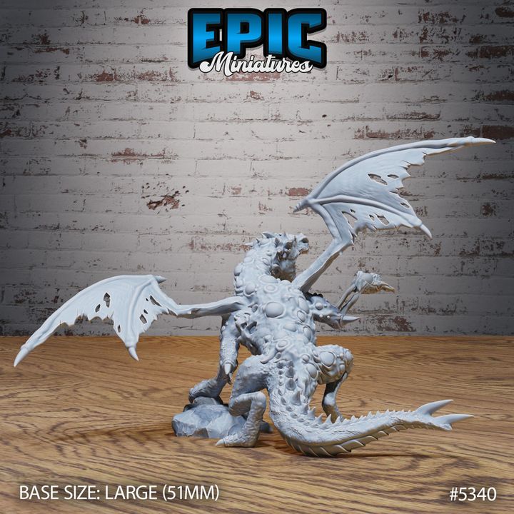 3D Printable Miasma Dragon Set / Undead Drake / Rotting Monster ...