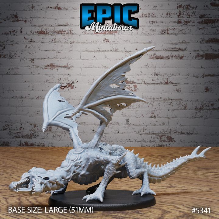 3D Printable Miasma Dragon Set / Undead Drake / Rotting Monster ...