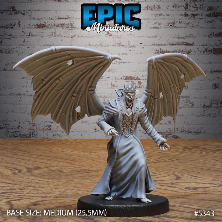 3D Printable Vampire King / Undead Leader Warrior / Blood Drinker Lord ...