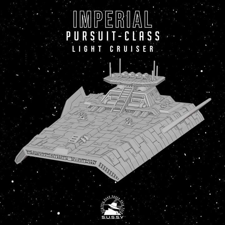 3D Printable Pursuit Light Cruiser by Slightly Used SpaceShips Yard ...