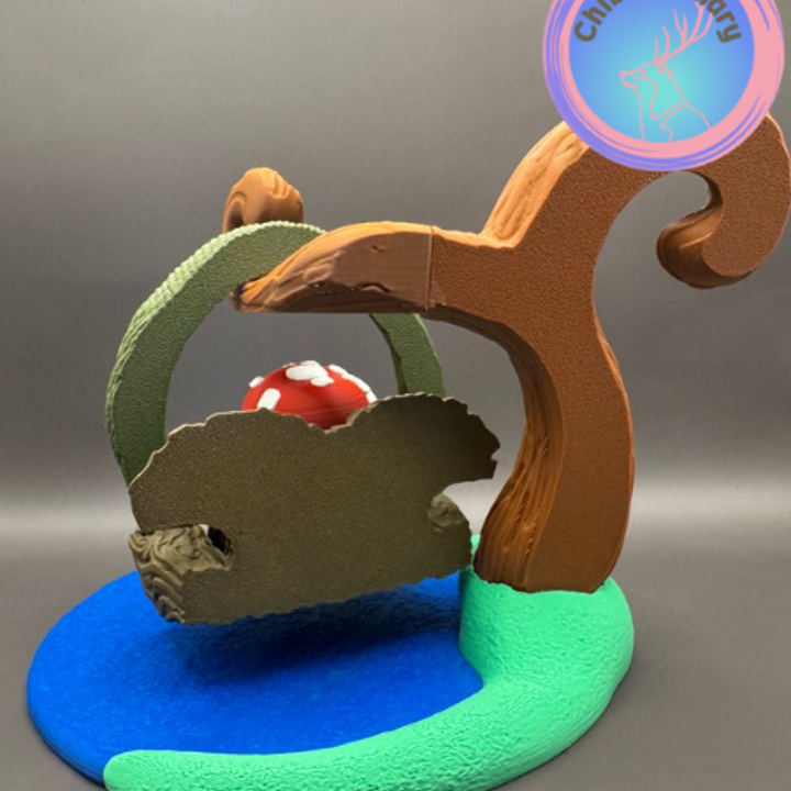 3D Printable Tree Swing Display by ChibiBestiary