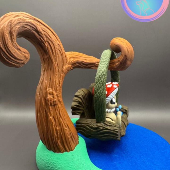 3D Printable Tree Swing Display by ChibiBestiary