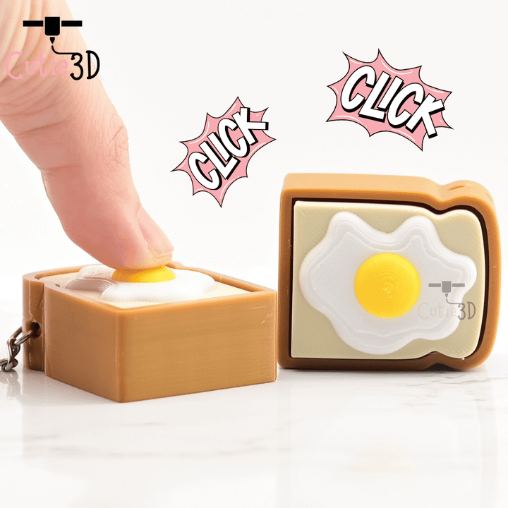 3D Printable Digital Downloads - Cutie3D Keycap Fidget Clicker Fried ...