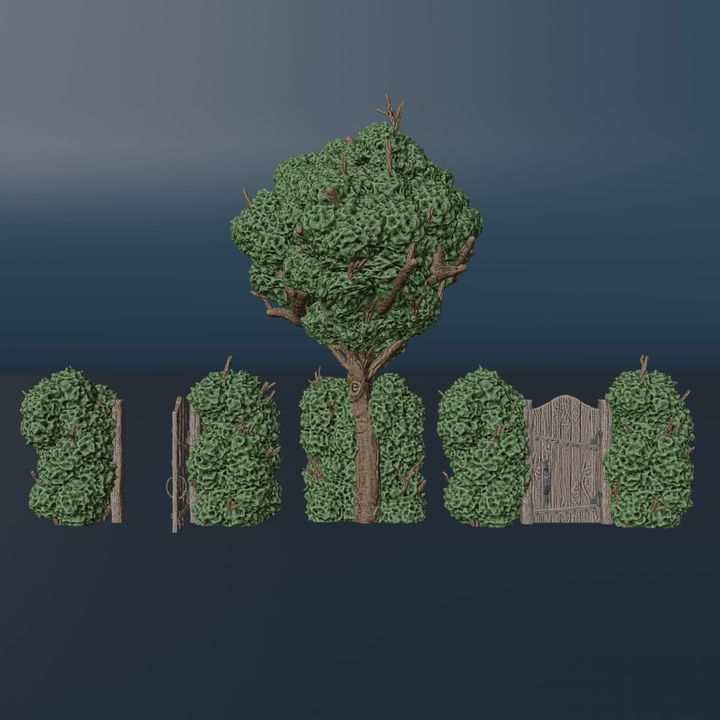 3D Printable Hedge by HexBrick