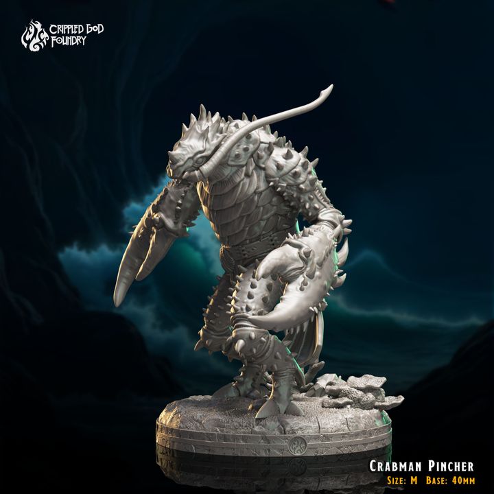 3D Printable Crabman Pincher by Crippled God Foundry