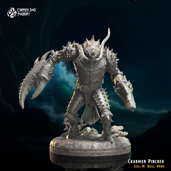 3D Printable Crabman Pincher by Crippled God Foundry