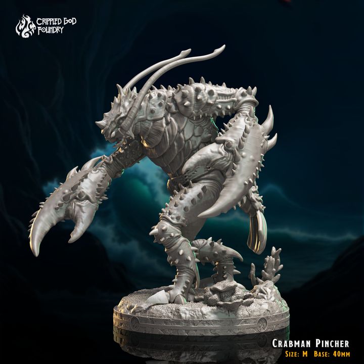 3D Printable Crabman Pincher by Crippled God Foundry