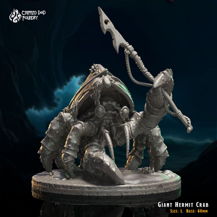 3D Printable Giant Hermit Crab by Crippled God Foundry