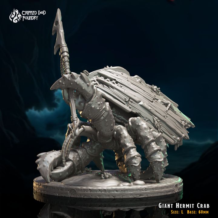 3D Printable Giant Hermit Crab by Crippled God Foundry