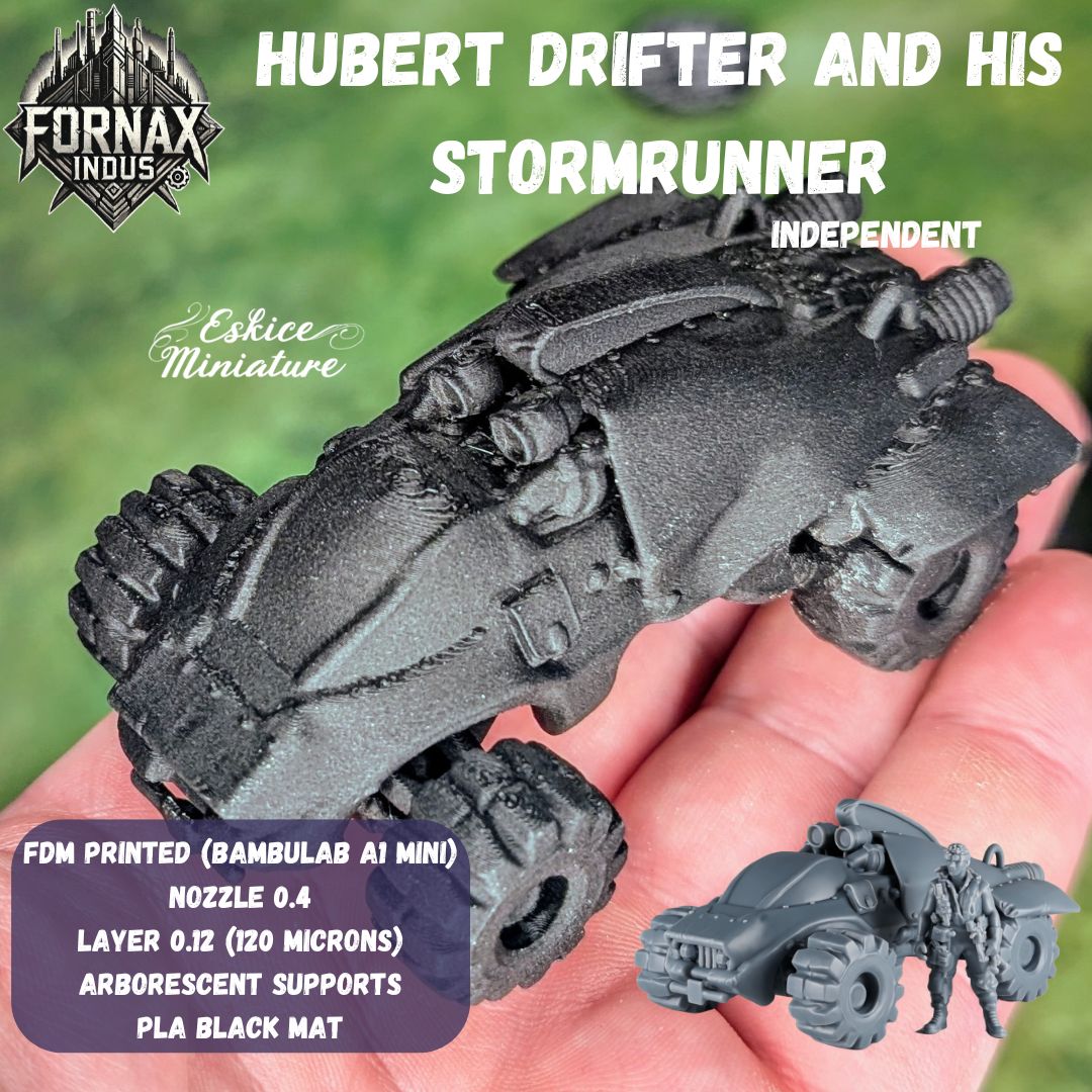 3D Printable Hubert Drifter & Stormrunner, Fornax Indus FREE MODEL by Eskice Miniature - Aron
