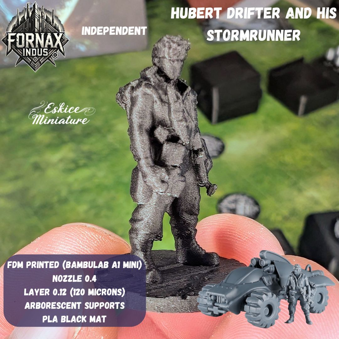 3D Printable Hubert Drifter & Stormrunner, Fornax Indus FREE MODEL by Eskice Miniature - Aron