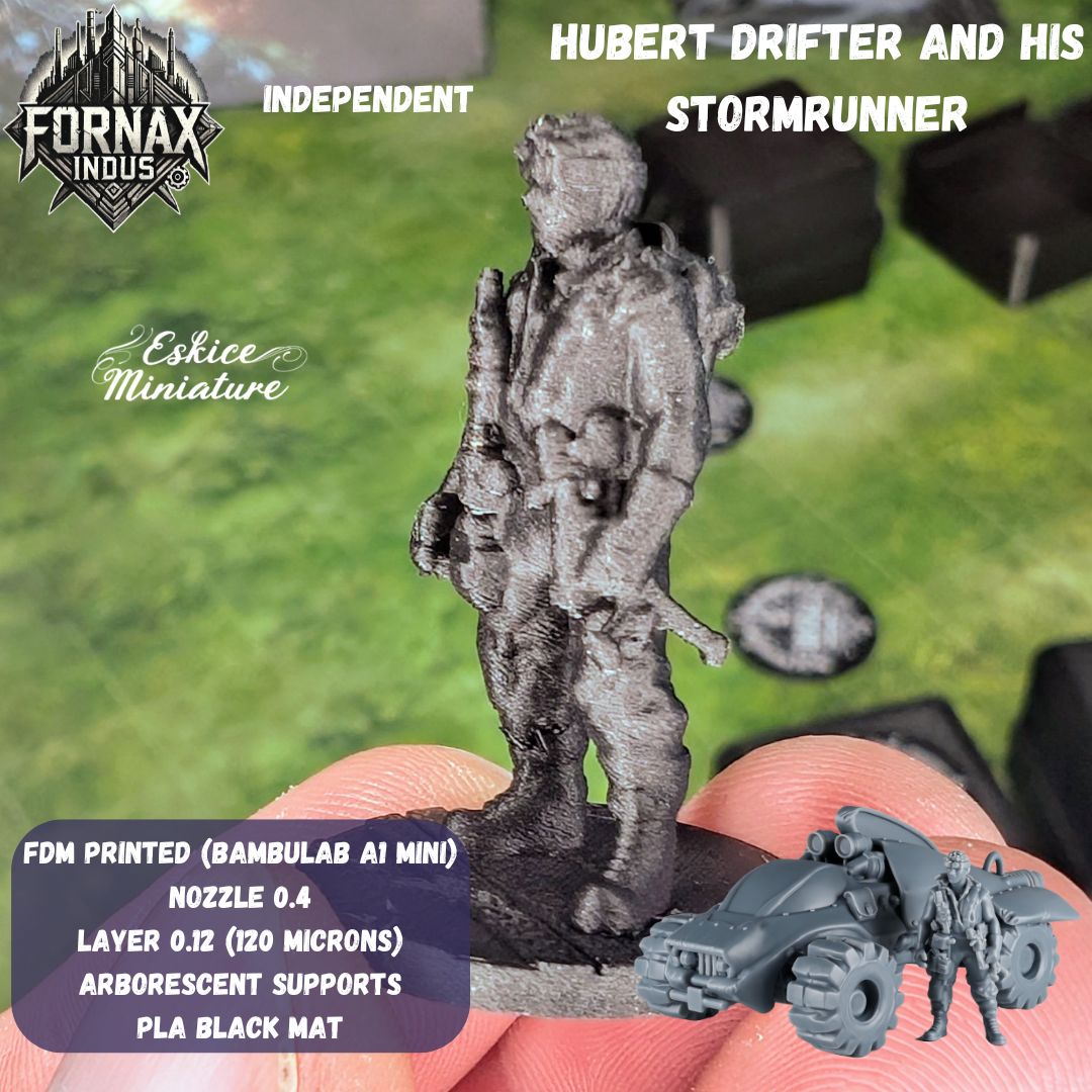 3D Printable Hubert Drifter & Stormrunner, Fornax Indus FREE MODEL by Eskice Miniature - Aron
