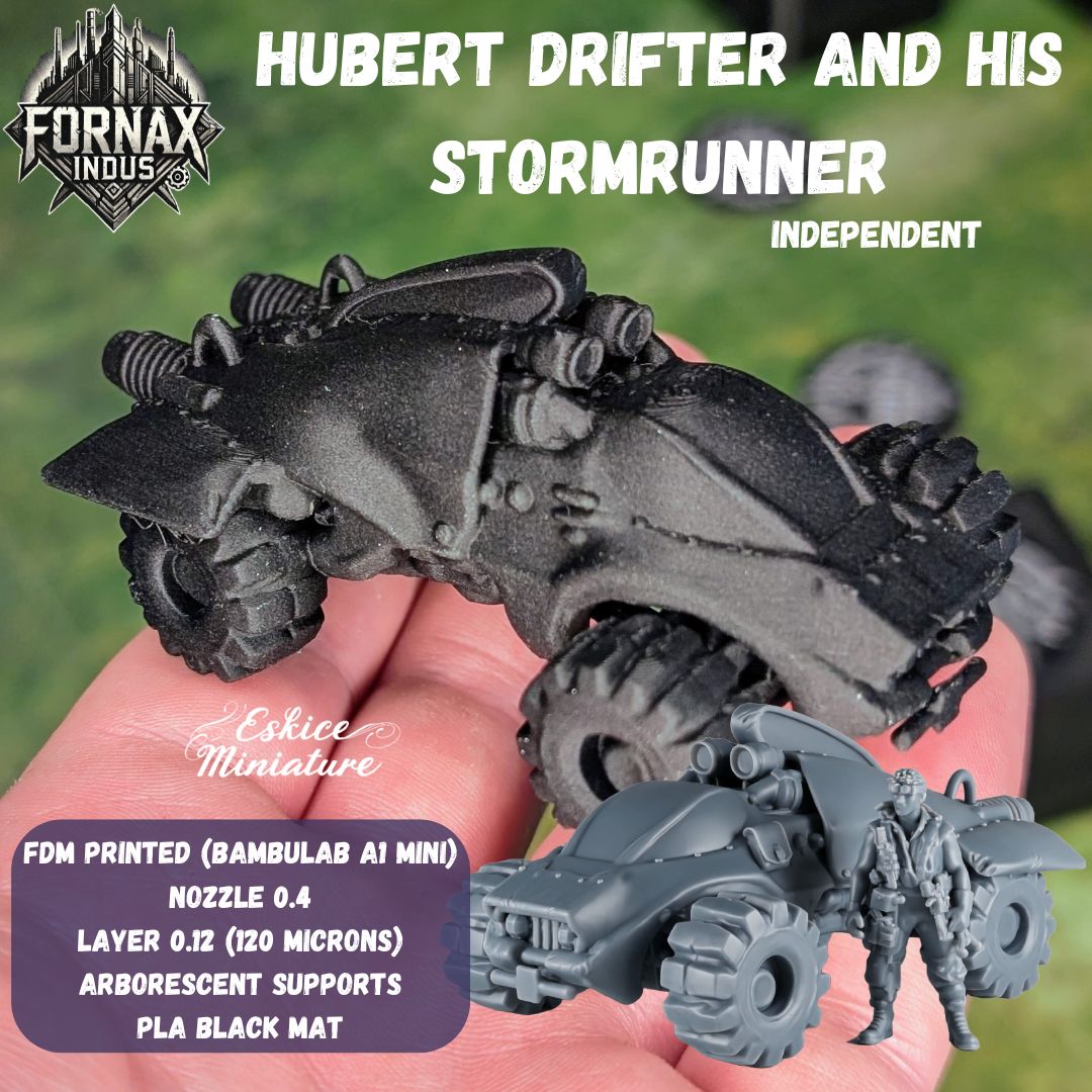 3D Printable Hubert Drifter & Stormrunner, Fornax Indus FREE MODEL by Eskice Miniature - Aron