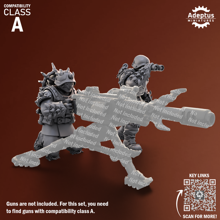 3D Printable Heavy Weapons Team. Twisted Horde. Renegades and Heretics ...