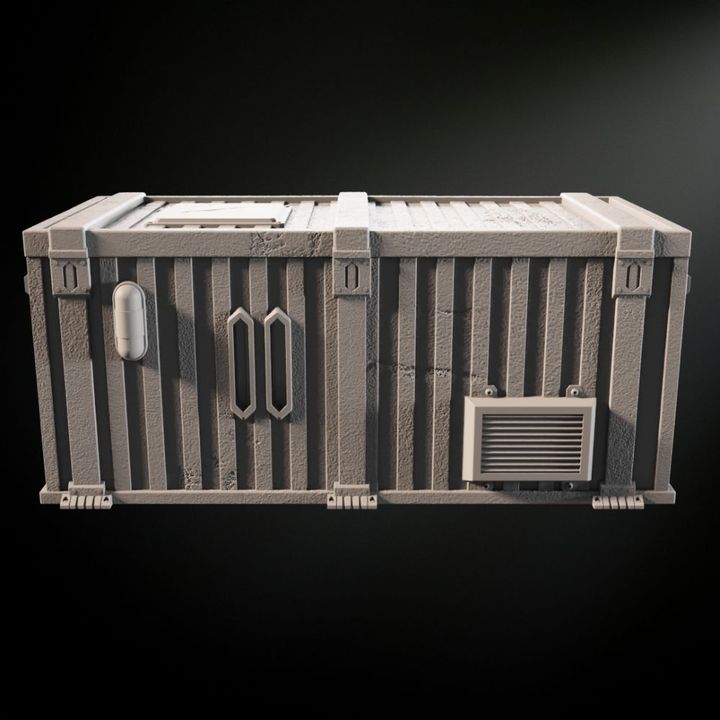 3D Printable Post-Apocalyptic Container House VI by WargamesCo