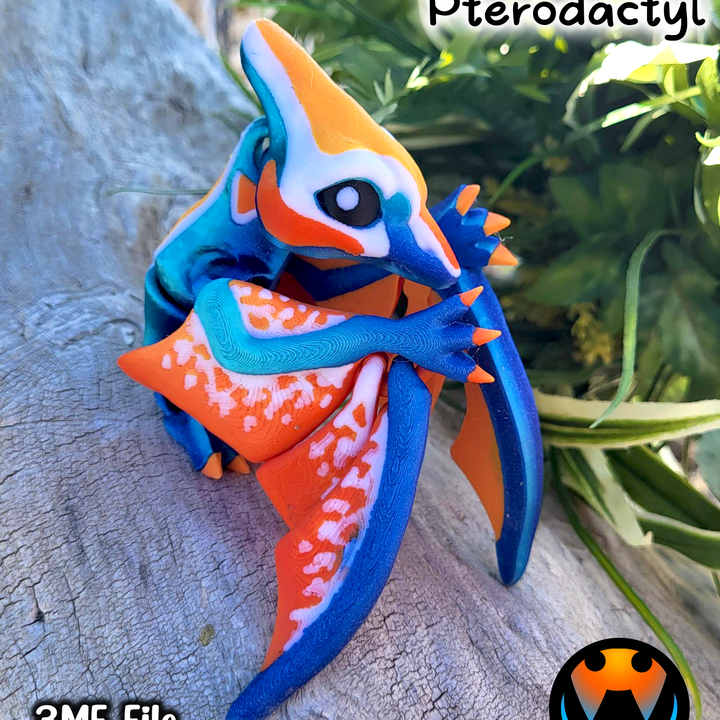 3D Printable Tiny Pterodactyl and Nyctosaurus by Cinderwing3D