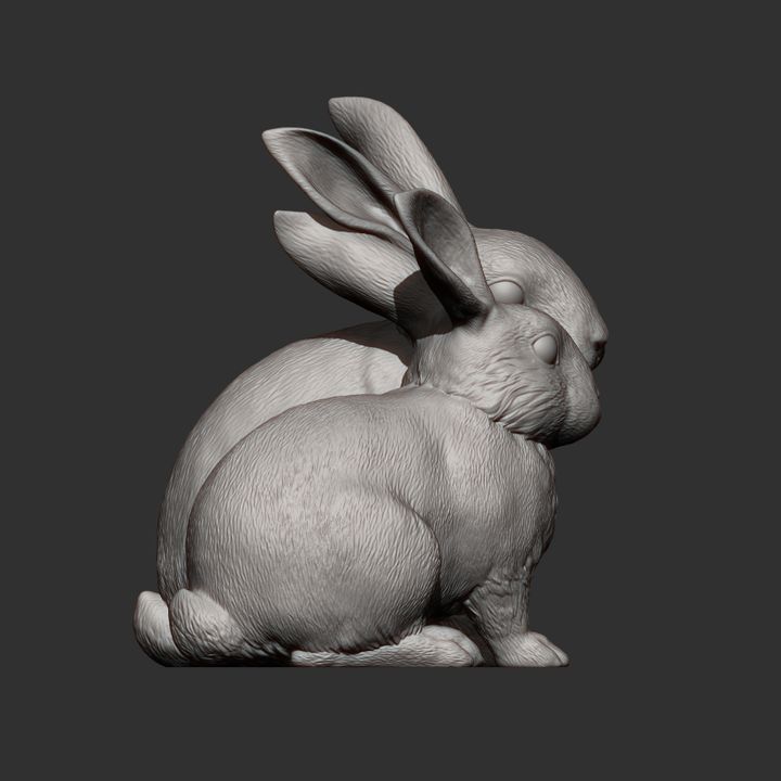 3D Printable Rabbit love by Alexander3dart