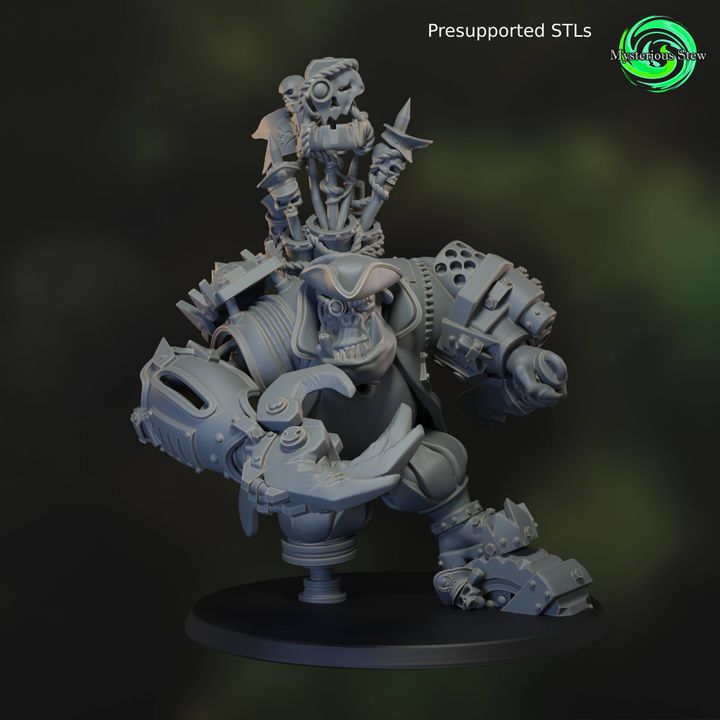 3D Printable Dread Cap'n Silver Bones by Mysterious Stew