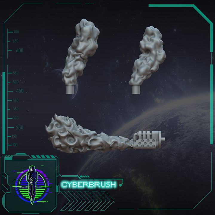 3D Printable Smoke & Fire Mech Kit by Cyberbrush