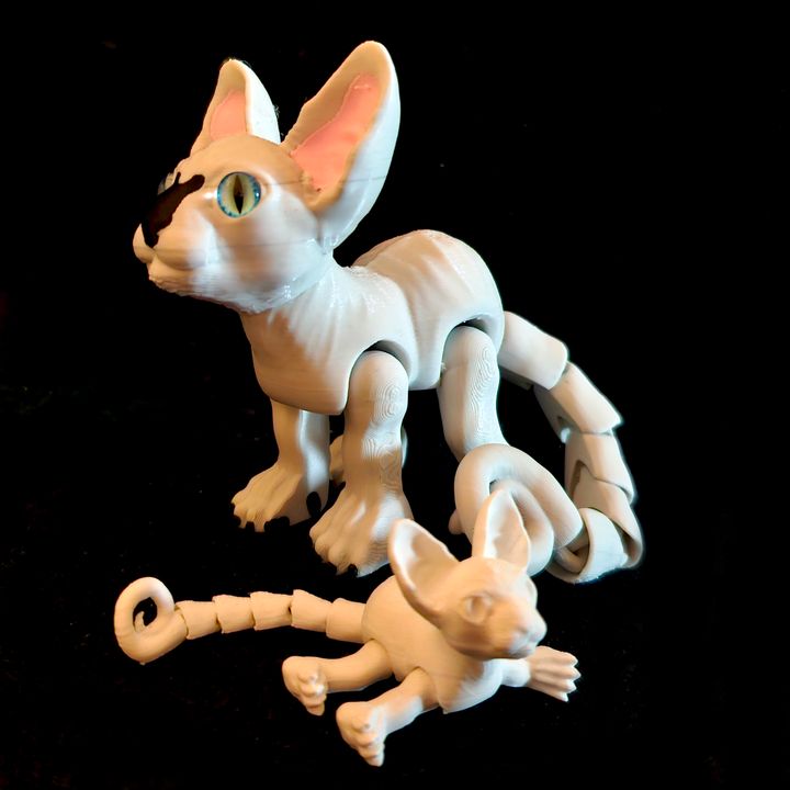 3D Printable Sphynx Cat Mini (Personal Use) by Sassiecat3d