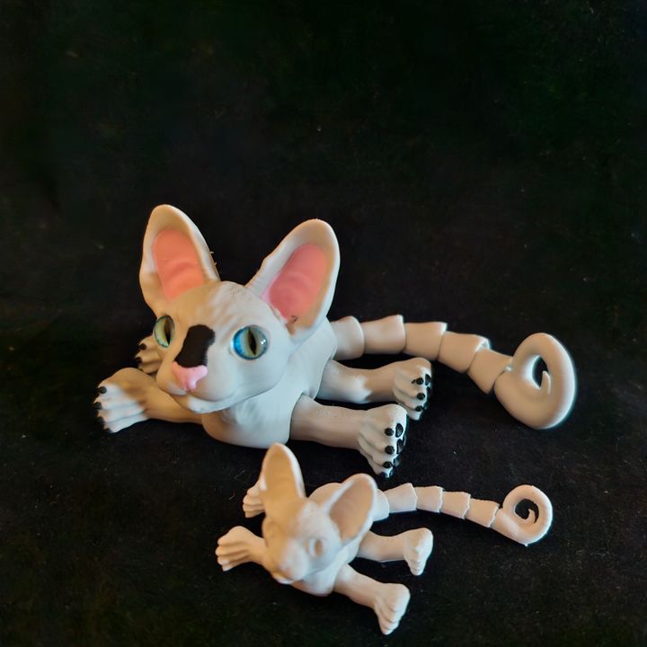 3D Printable Sphynx Cat Mini (Personal Use) by Sassiecat3d